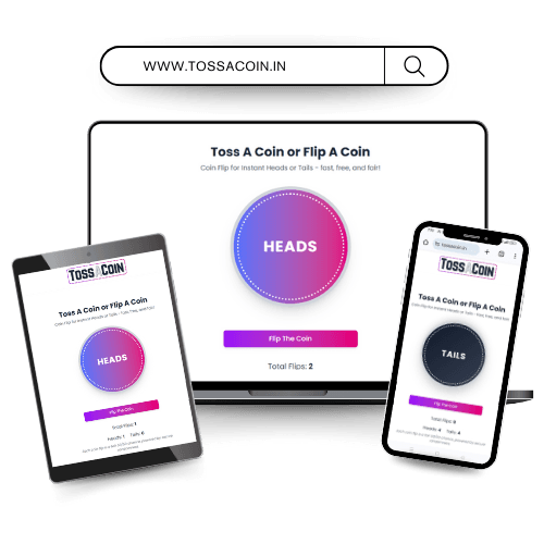 Flip or Toss A Coin Online – Heads or Tails Coin Flip Simulator